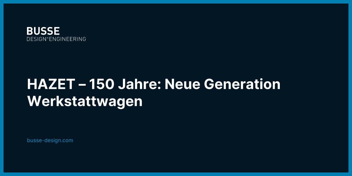 HAZET - 150. Firmenjubiläum: Eine neue Werkstattwagen-Generation ...