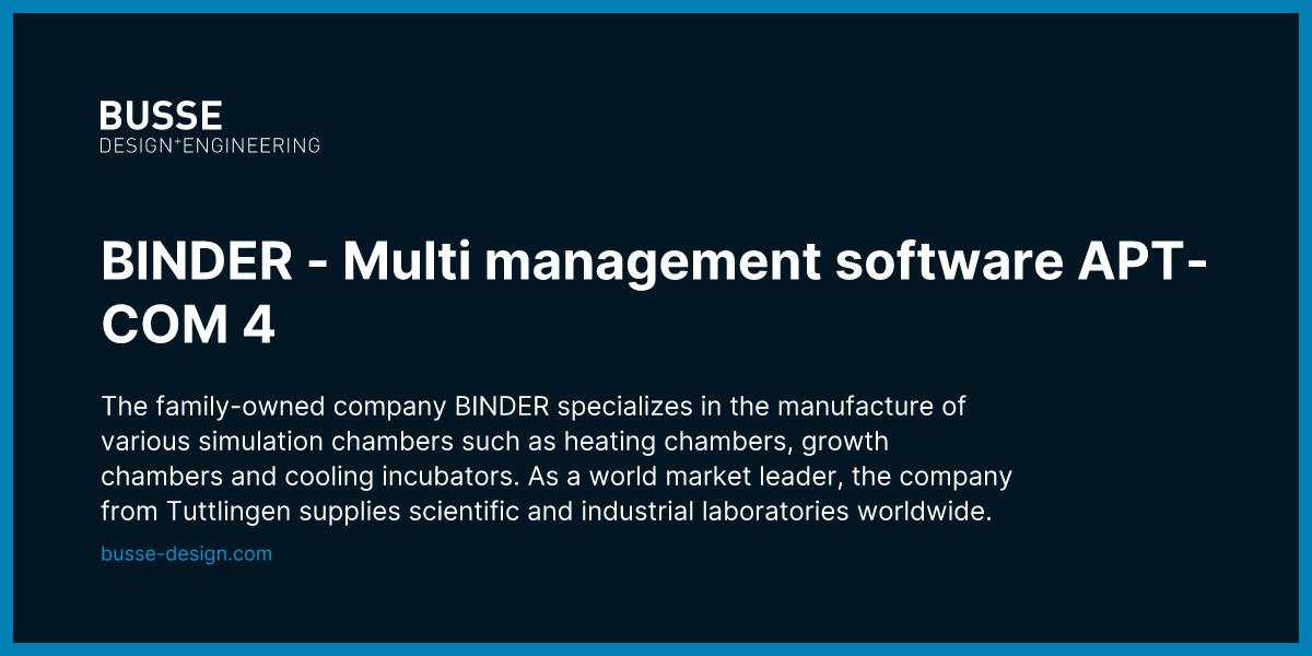 BINDER - Visual Design für die APT-COM 4 - BUSSE DESIGN+ENGINEERING
