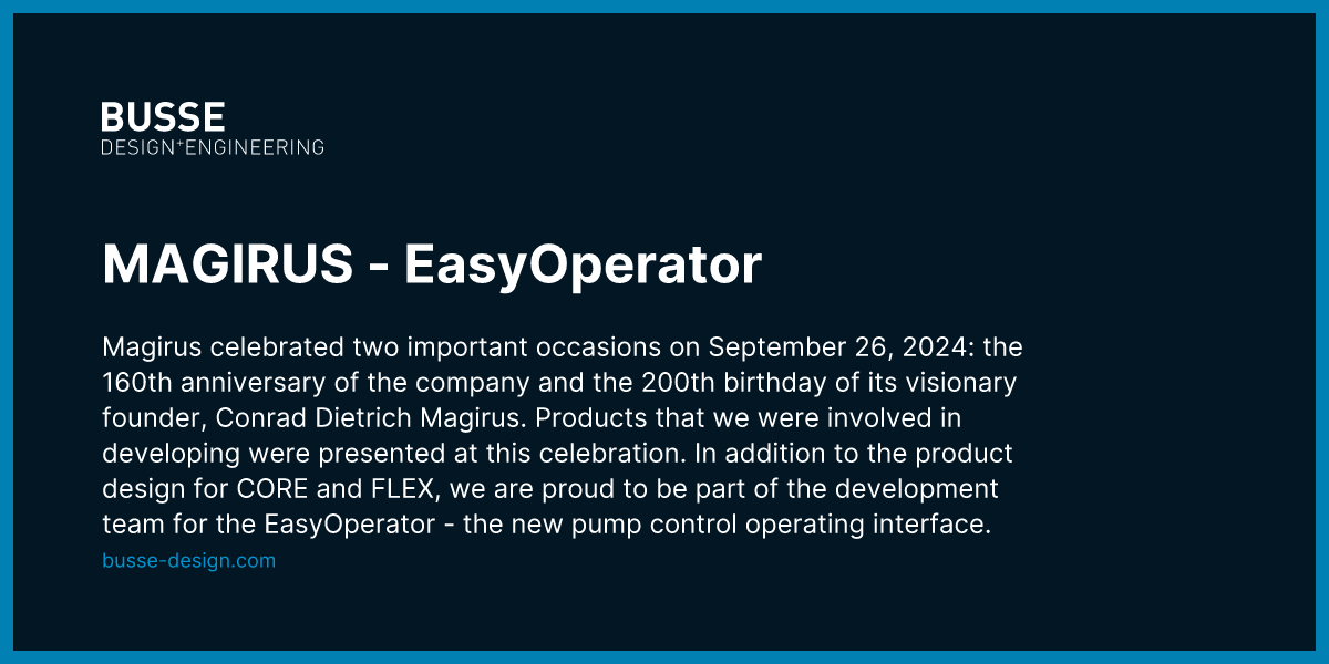 MAGIRUS - EasyOperator - BUSSE DESIGN+ENGINEERING