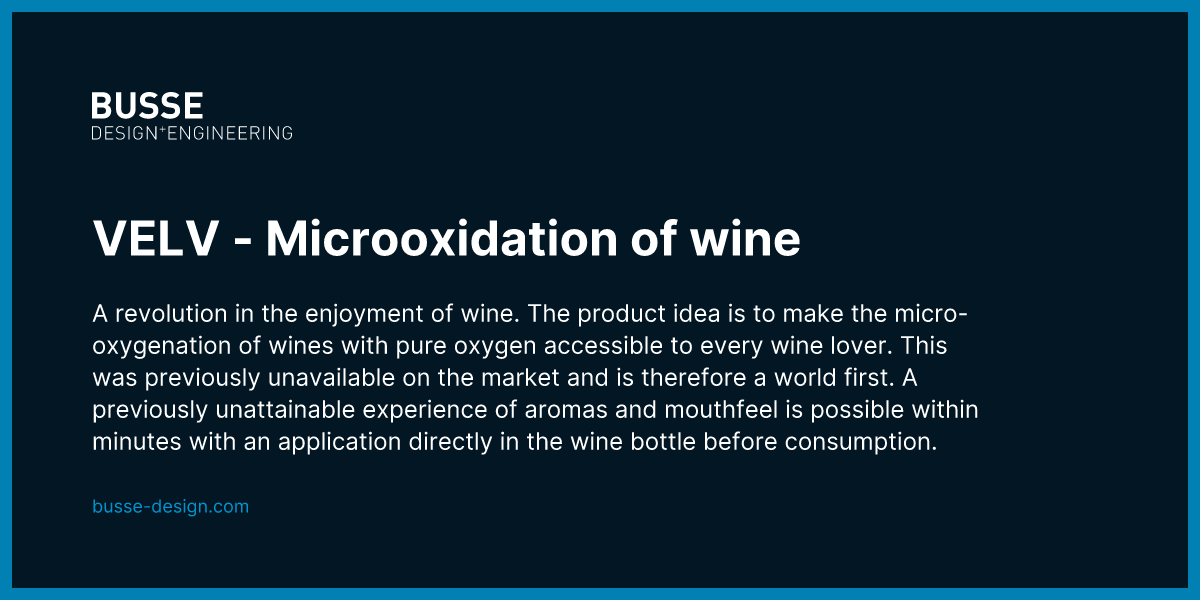 VELV - Microoxidation of wine - BUSSE DESIGN+ENGINEERING
